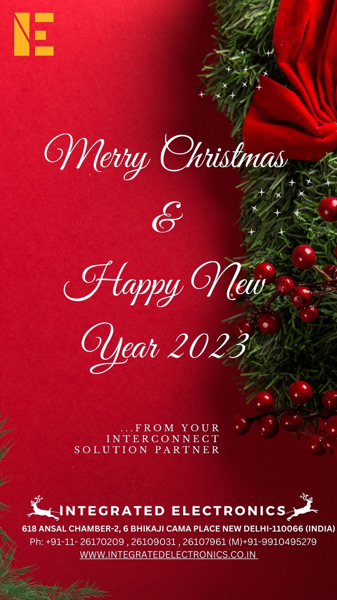 MERRY CHRISTMAS & HAPPY NEW YEAR! – Integrated Electronics